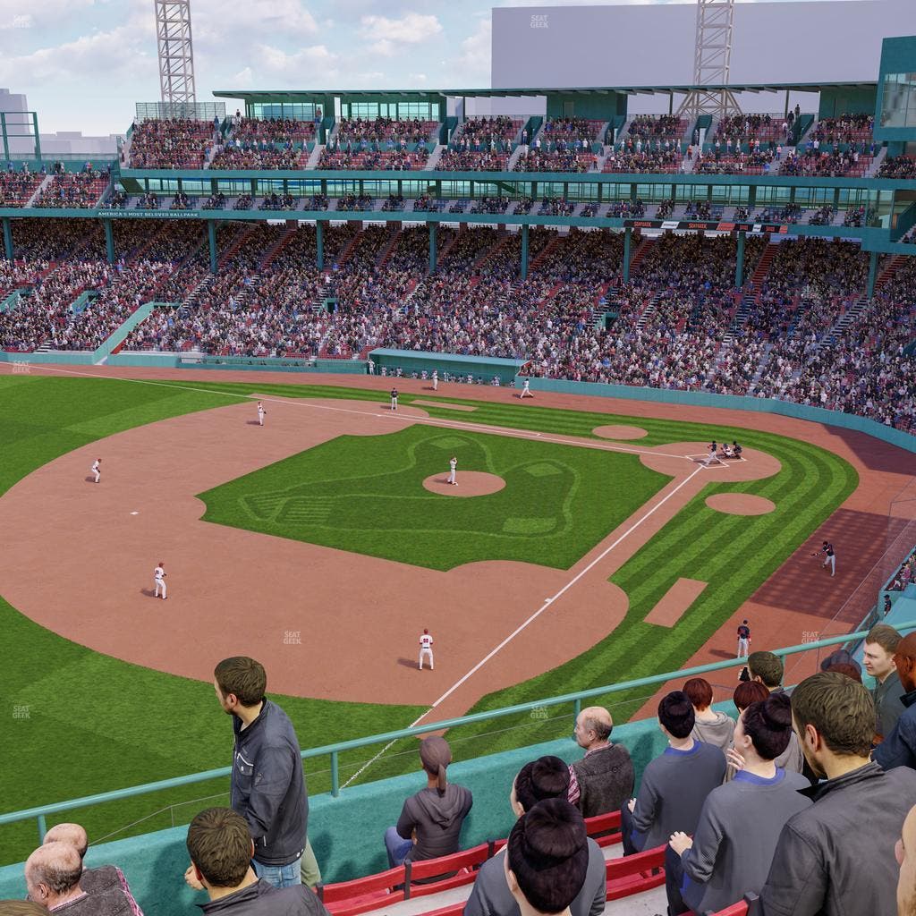 Fenway Park - Section Left Field Aura Pavilion Reserved 16 Seat View ...