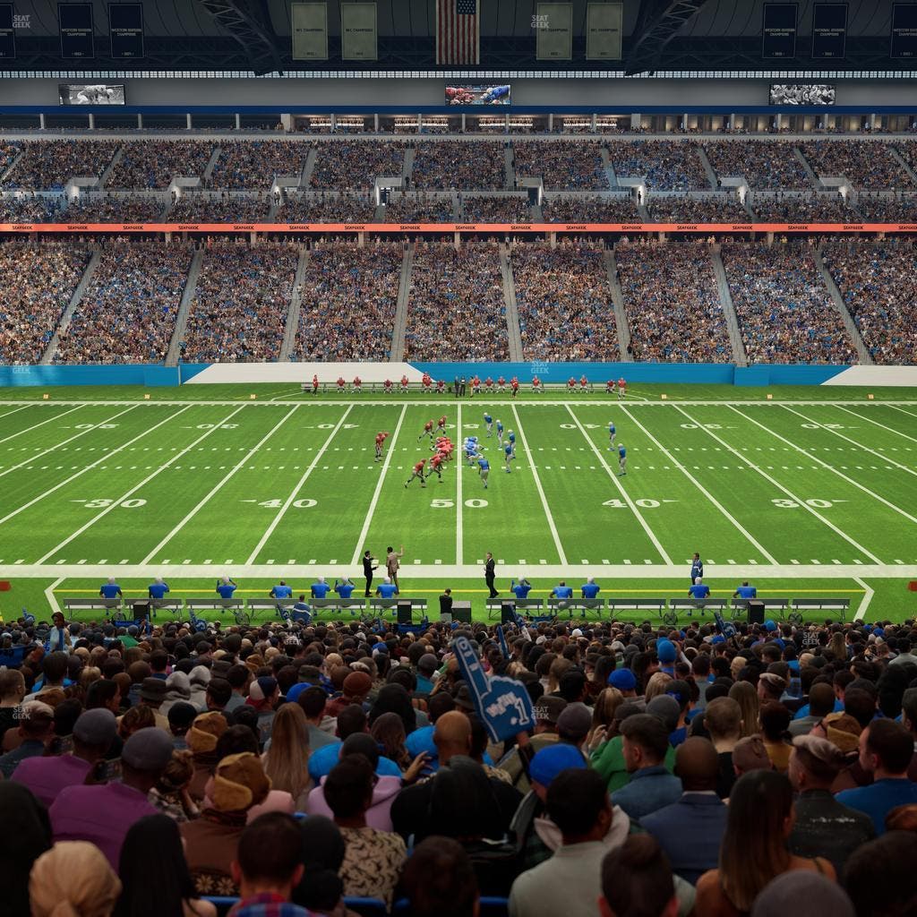 Ford Field - Section 106 Seat View | SeatGeek