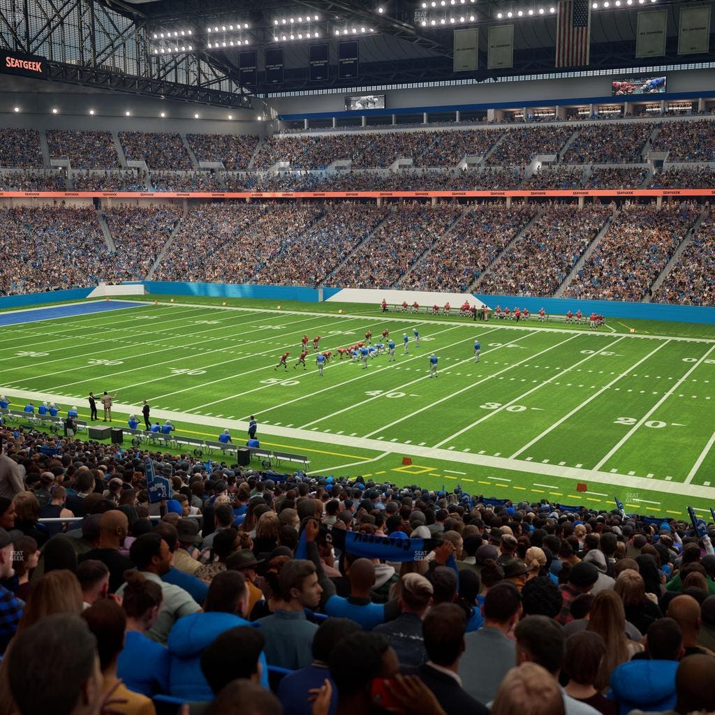 Ford Field - Section 109 Seat View | SeatGeek