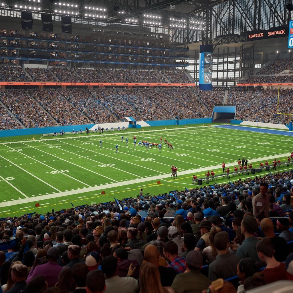 Ford Field - Section 123 Seat View | SeatGeek