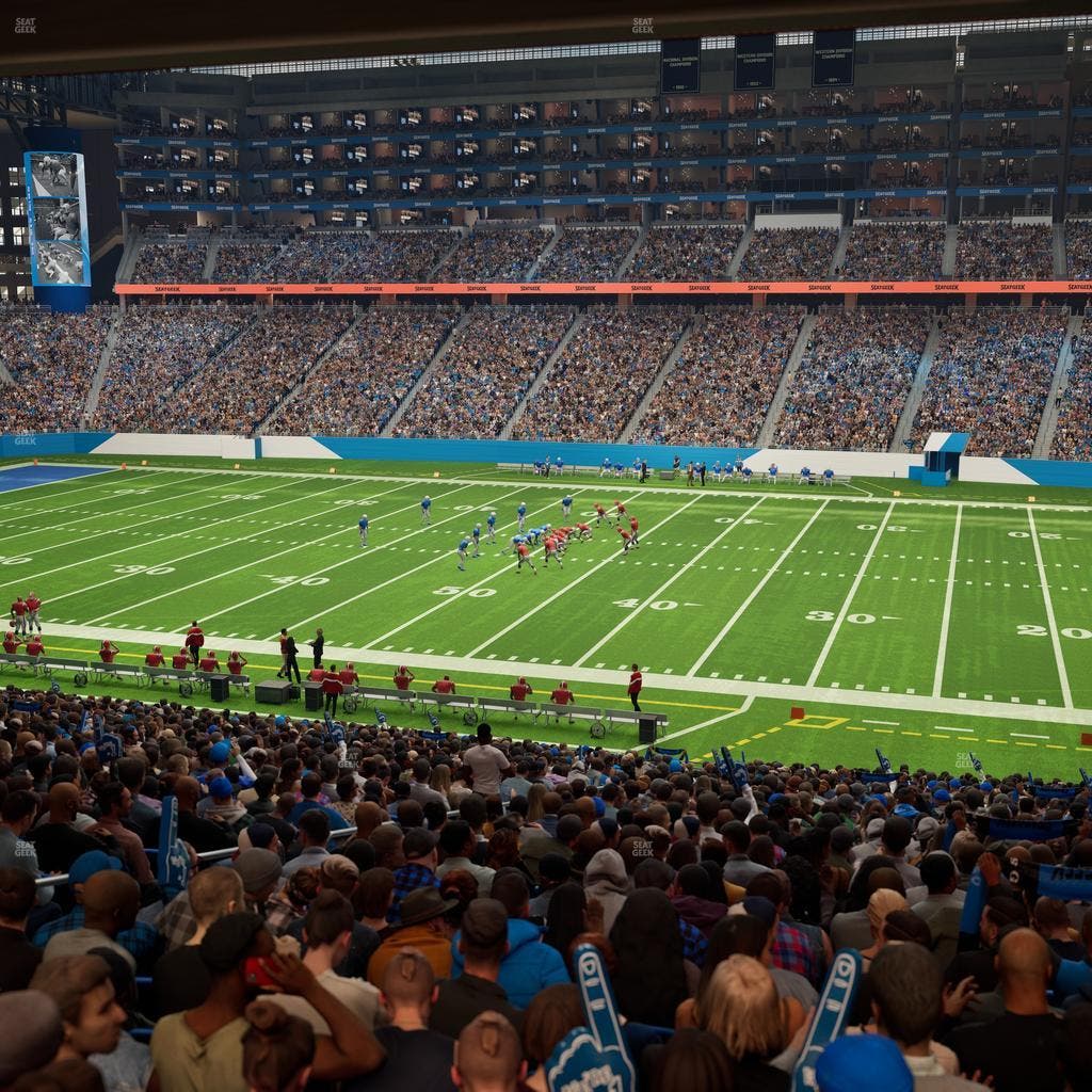 Ford Field - Section 129 Seat View | SeatGeek