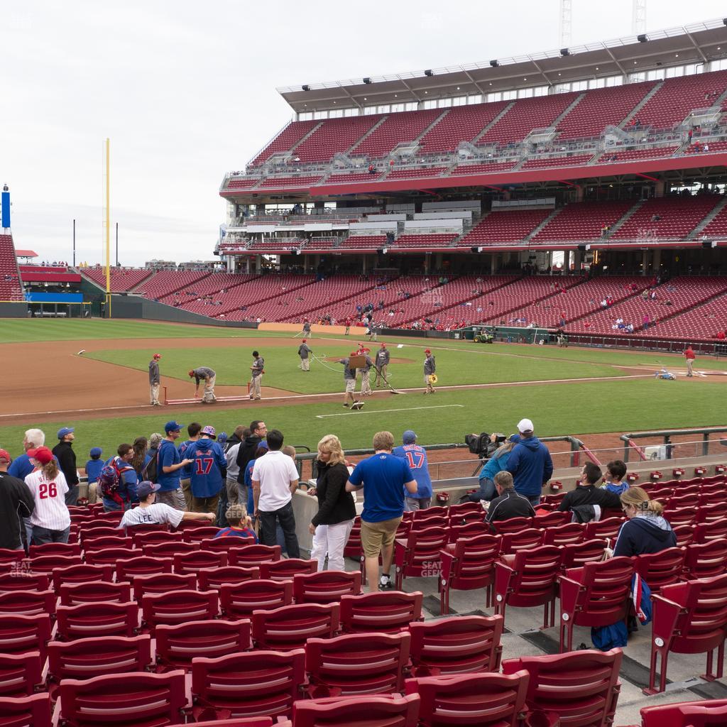 Great American Ball Park - Section Dugout Box 115 Seat View | SeatGeek