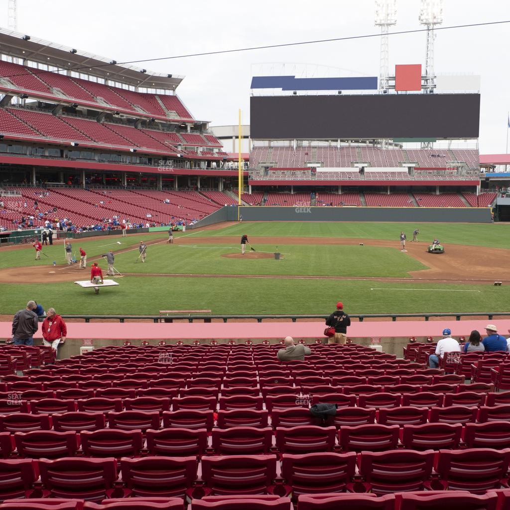 Great American Ball Park - Section Dugout Box 129 Seat View | SeatGeek