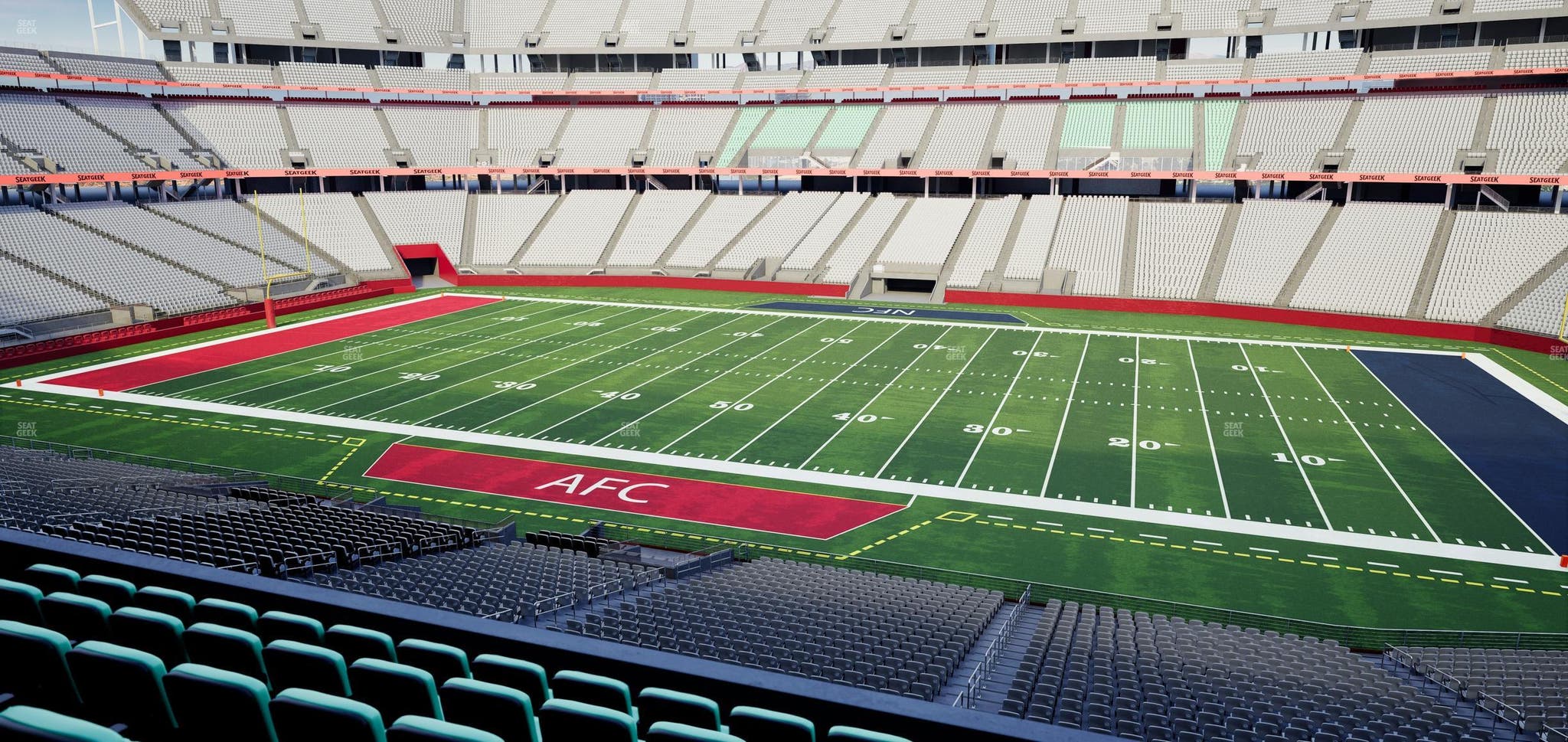 Levi's Stadium - Section Mid Level Club Sideline Seat View | SeatGeek