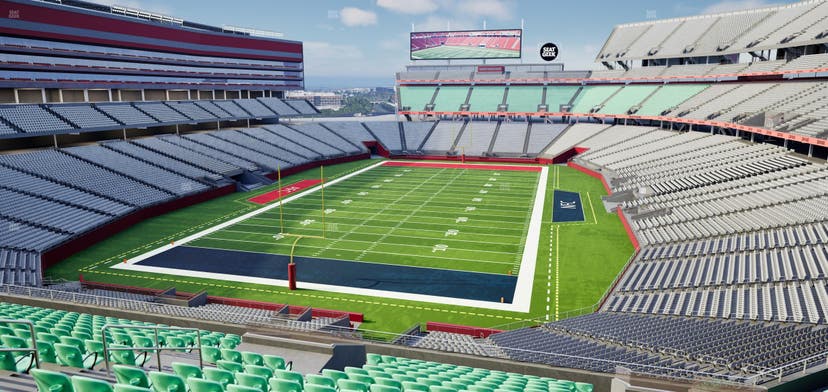 Levi's Stadium - Section Mid Level End Zone Corner Seat View | SeatGeek