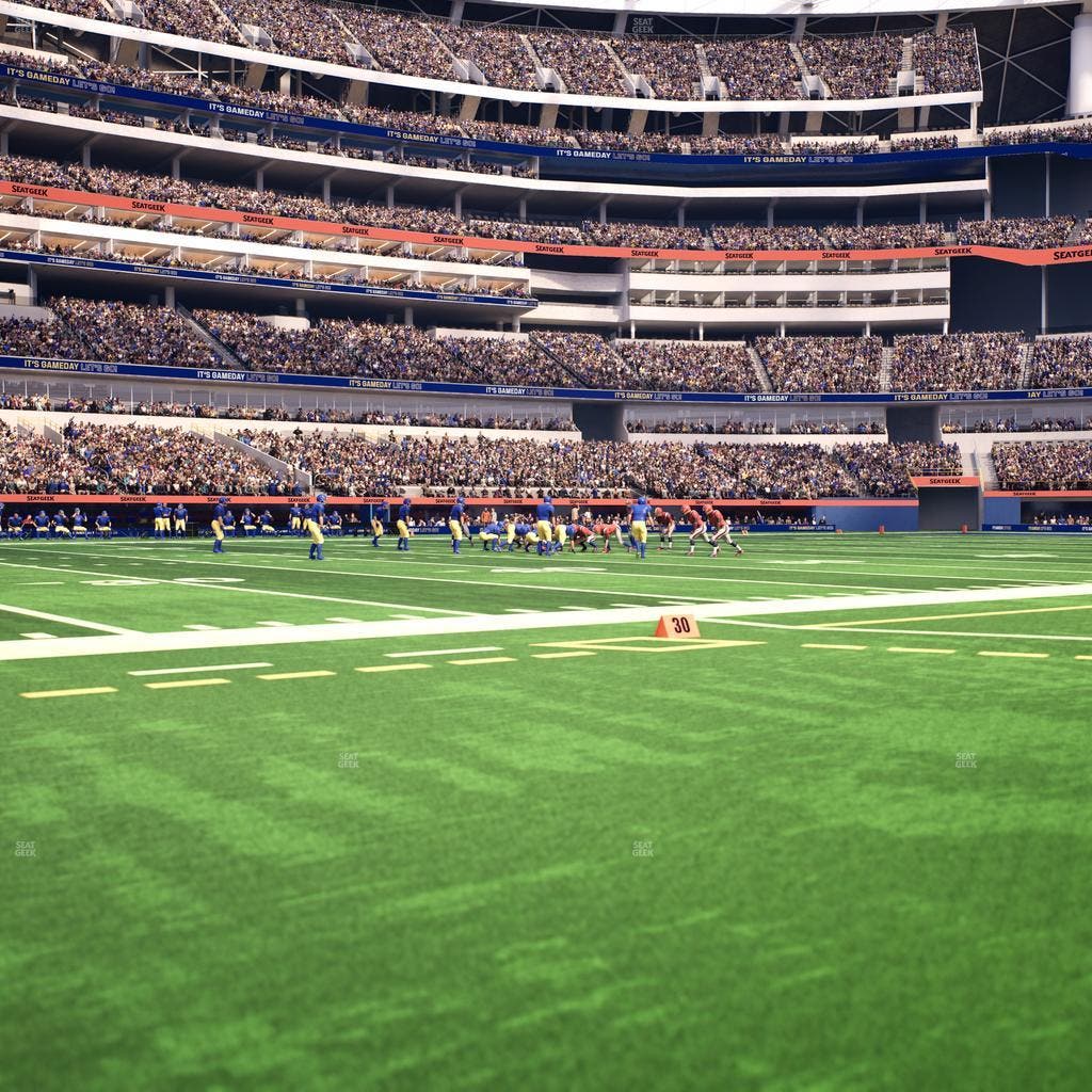 SoFi Stadium - Section Level 1 East Suite 4 Seat View | SeatGeek