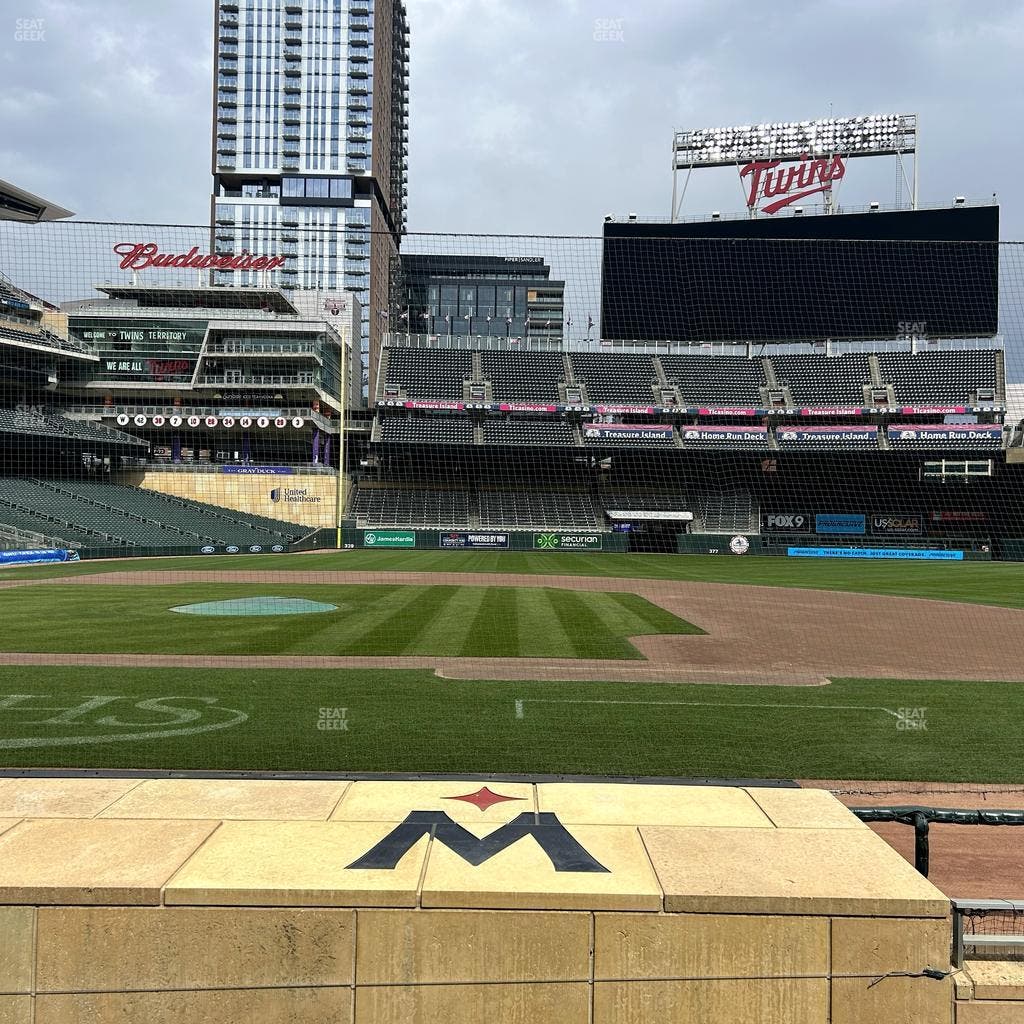 Target Field - Section Dugout Box 4 Seat View | SeatGeek