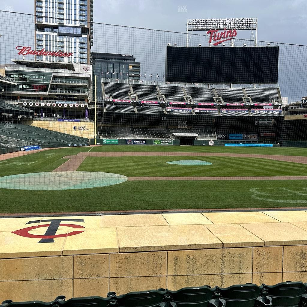 Target Field - Section Dugout Box 6 Seat View | SeatGeek