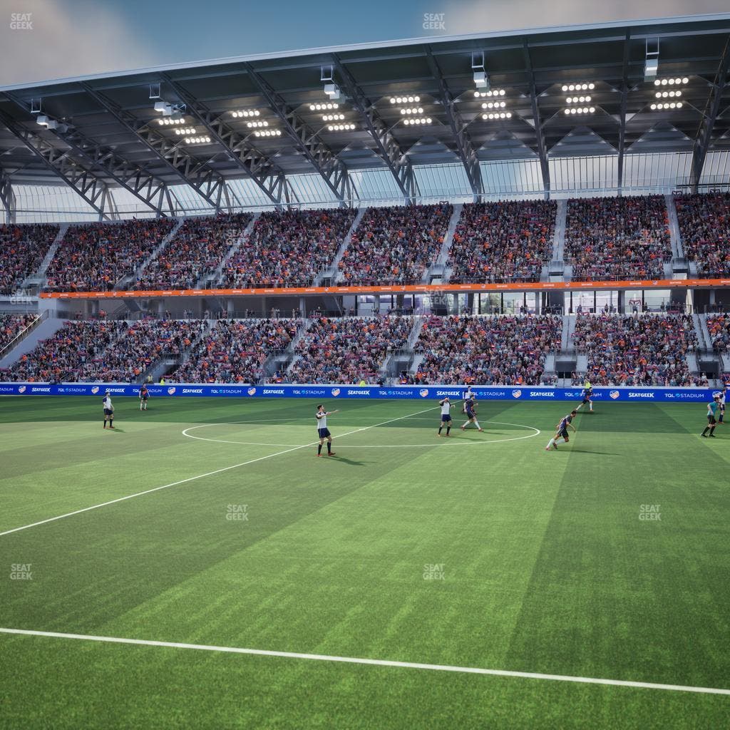 TQL Stadium - Section Pitch View West Club 4 Seat View | SeatGeek