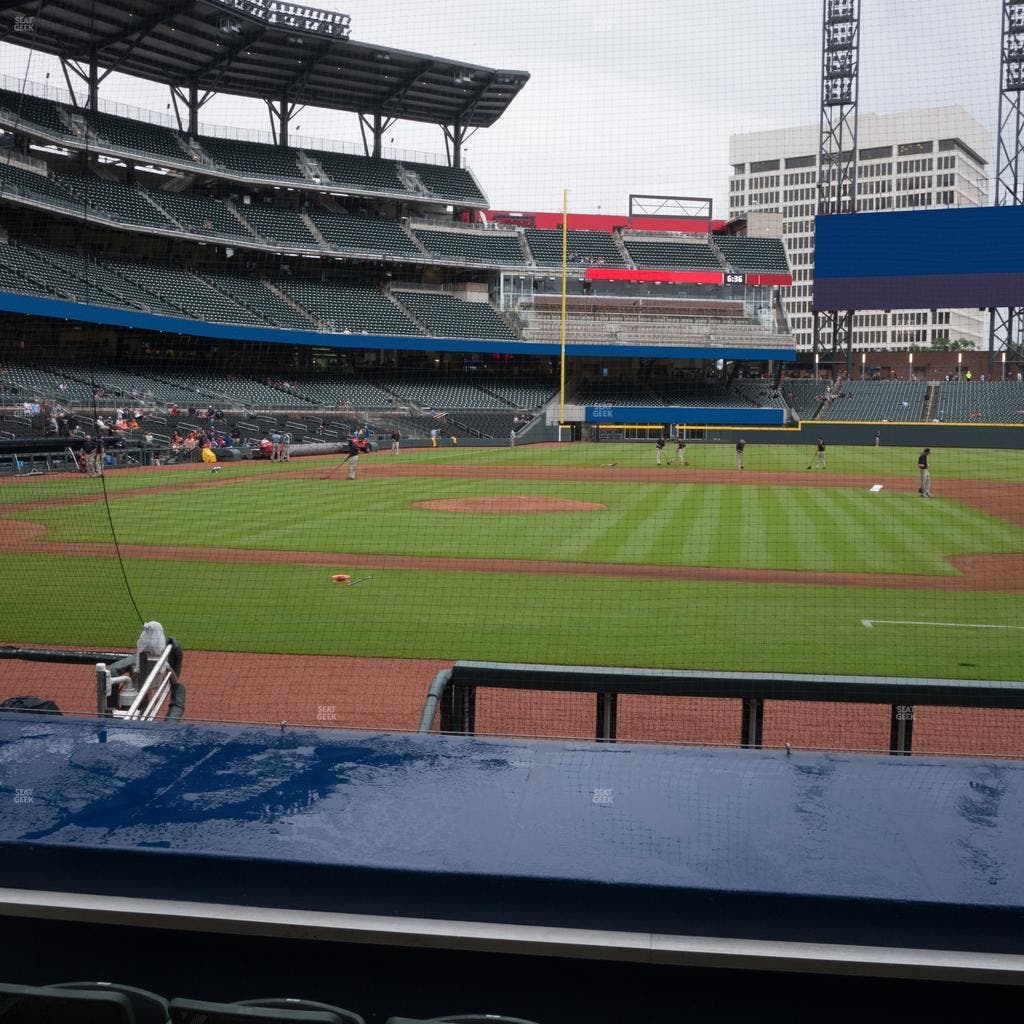 Truist Park - Section Dugout Infield 20 Seat View | SeatGeek